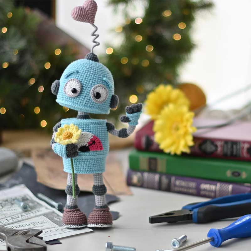 Digital Download – PDF Robot Mike Crochet Pattern