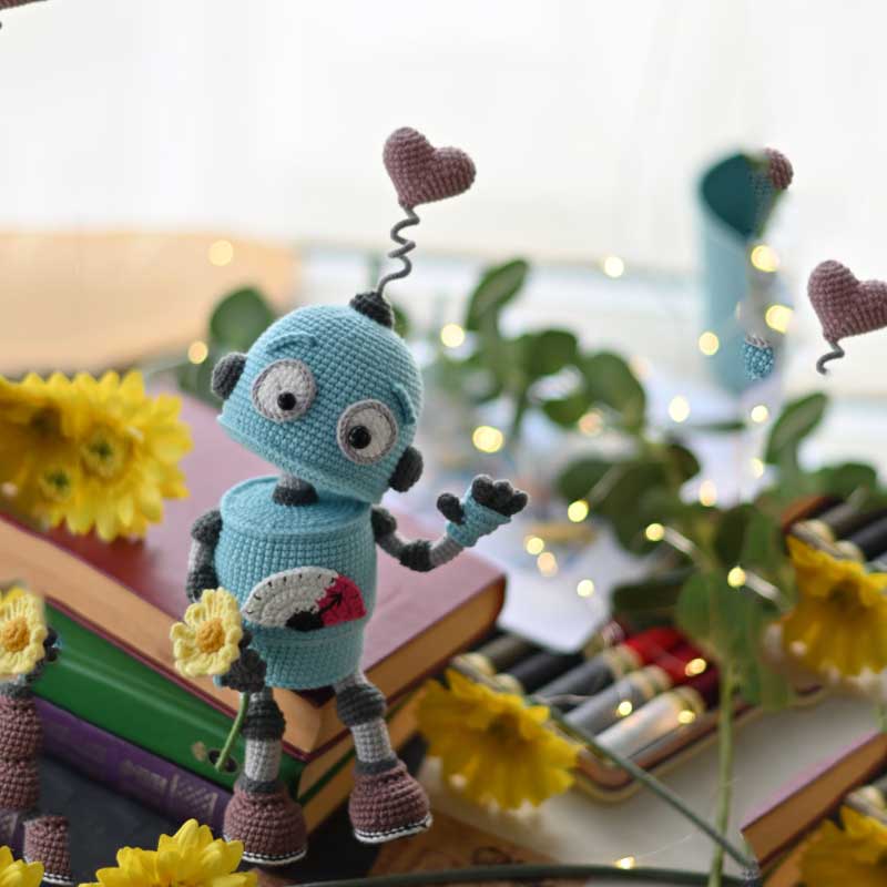 Digital Download – PDF Robot Mike Crochet Pattern