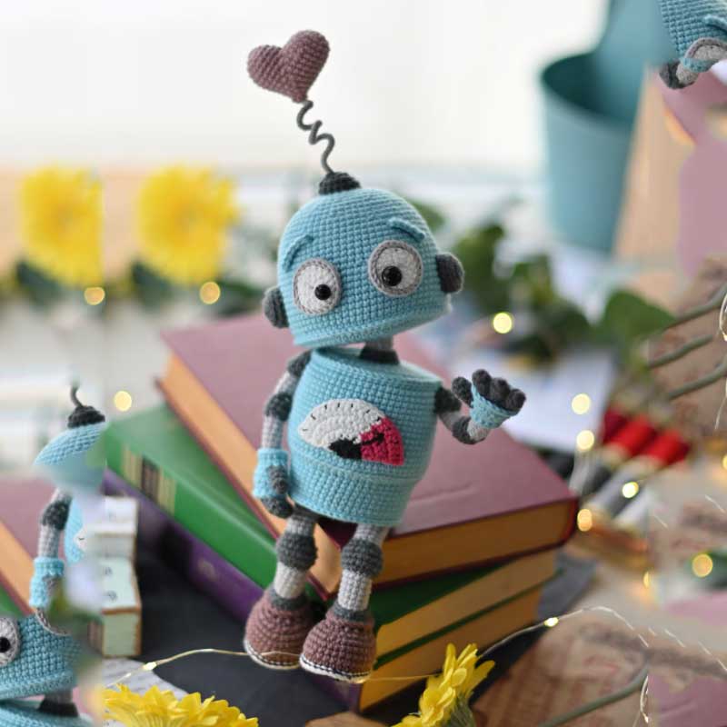 Digital Download – PDF Robot Mike Crochet Pattern