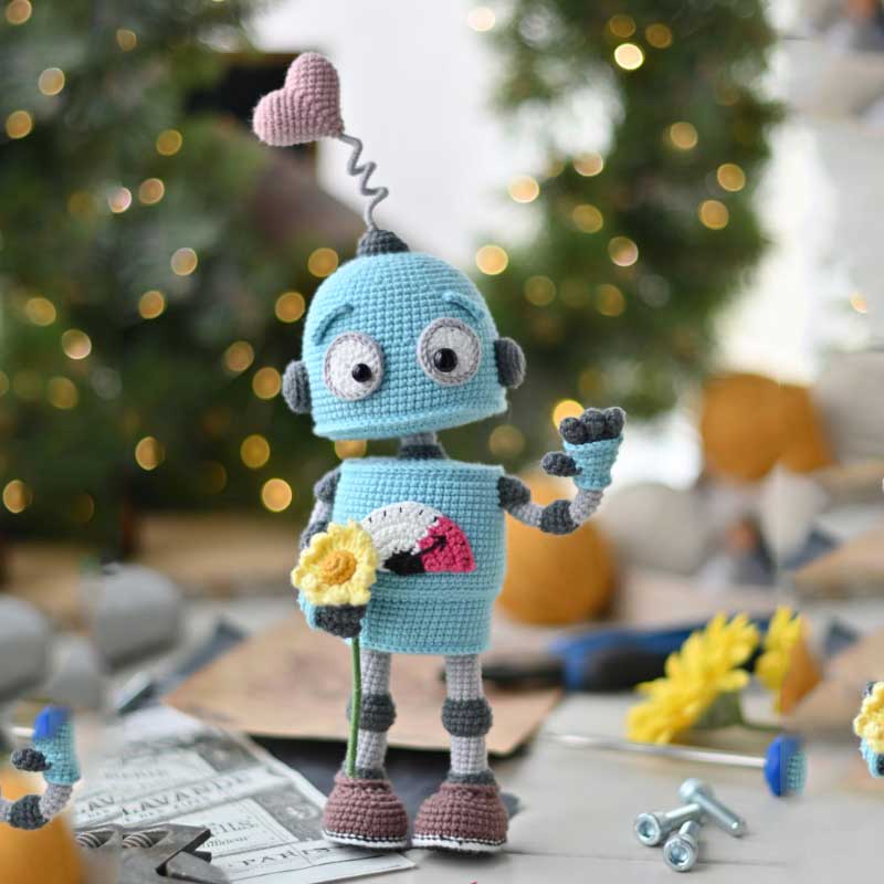 Digital Download – PDF Robot Mike Crochet Pattern