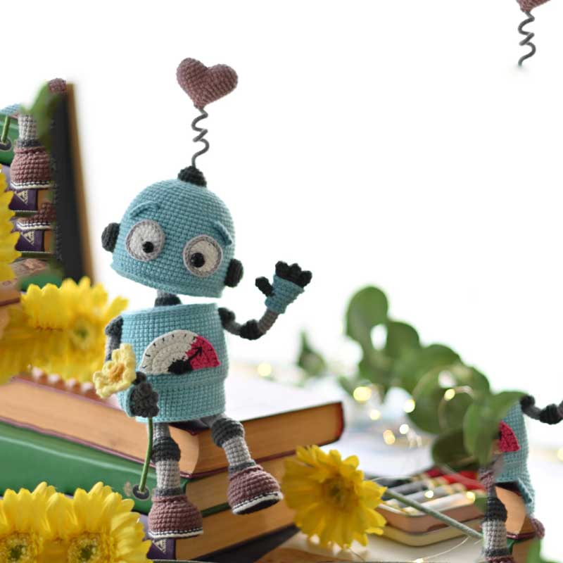 Digital Download – PDF Robot Mike Crochet Pattern